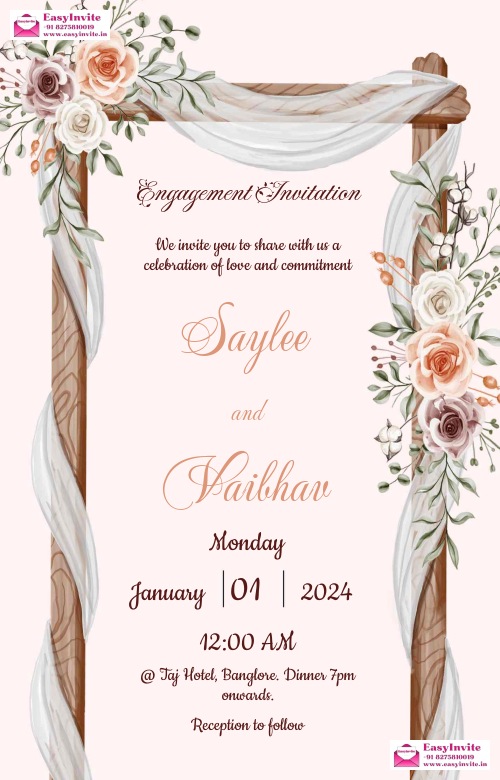 Creative Engagement Invitation Card - Free Personalization | Engagement ...