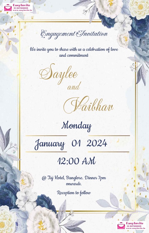 Rustic Engagement Invitation Design - Free Editing | Engagement ...