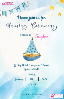 make naming ceremony invitation card | Naming ceremony Invitation Card ...