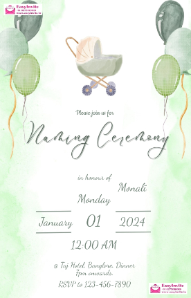 naming ceremony invitation card wording | Naming ceremony Invitation ...