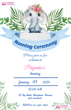 naming ceremony invitation card maker app | Naming ceremony Invitation ...